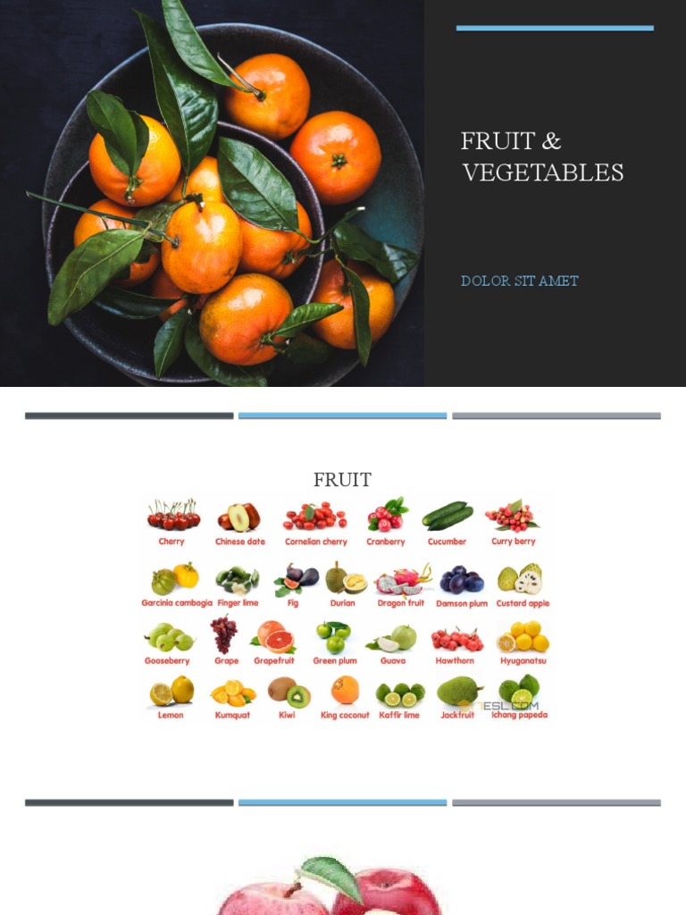 Fruit & Vegetables | PDF