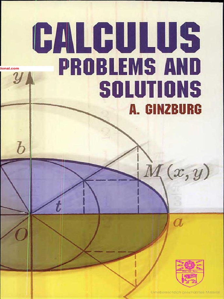 Calculus Problems Solutions A Ginzburg | PDF