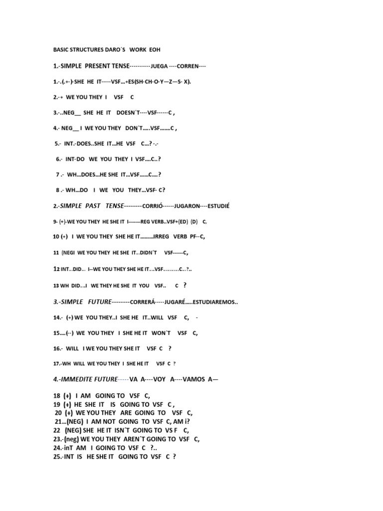 Basic Structures Daro Last 2021 | PDF | Semantic Units | Syntax