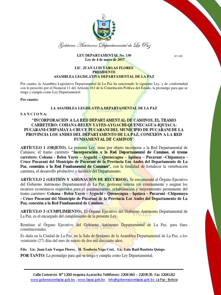 LD 130 | PDF | Gobierno