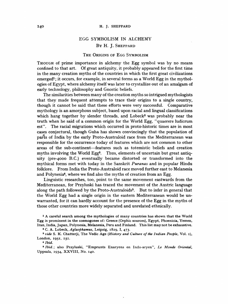 Egg Symbolism in Alchemy Explained | PDF | Alchemy