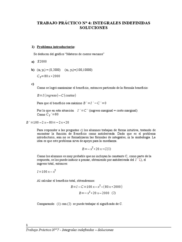 500 Integrales Resueltas y Soluciones | PDF | Integral | Lógica matemática