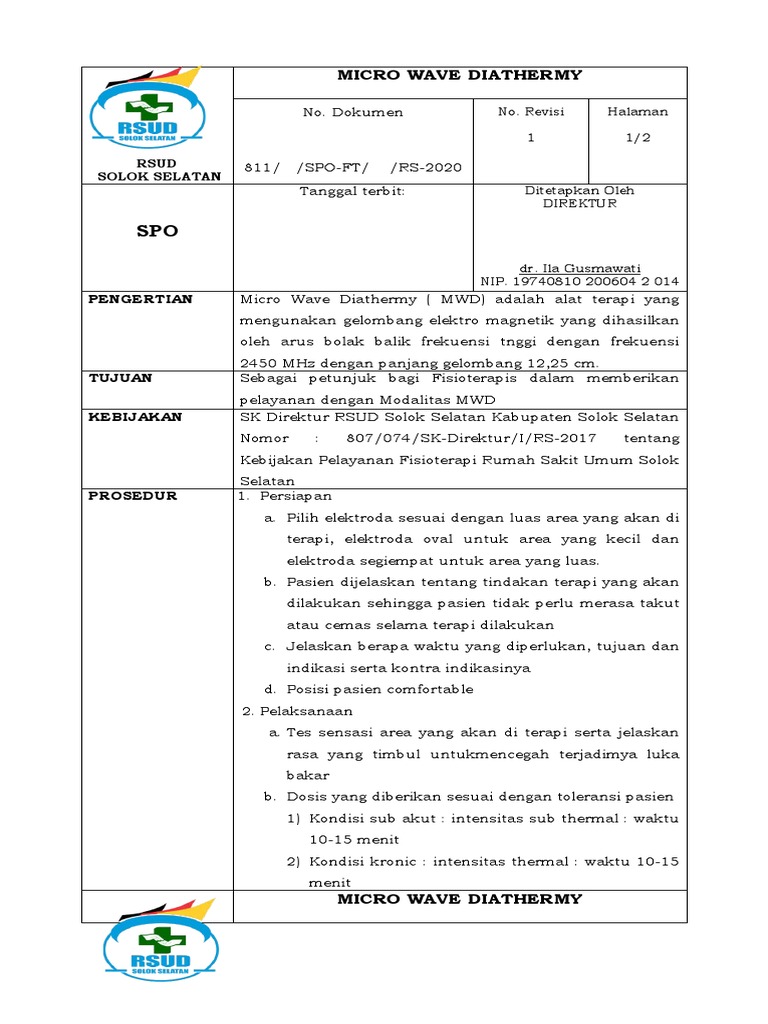 Sop MWD New | PDF | Sains & Matematika | Teknologi & Rekayasa