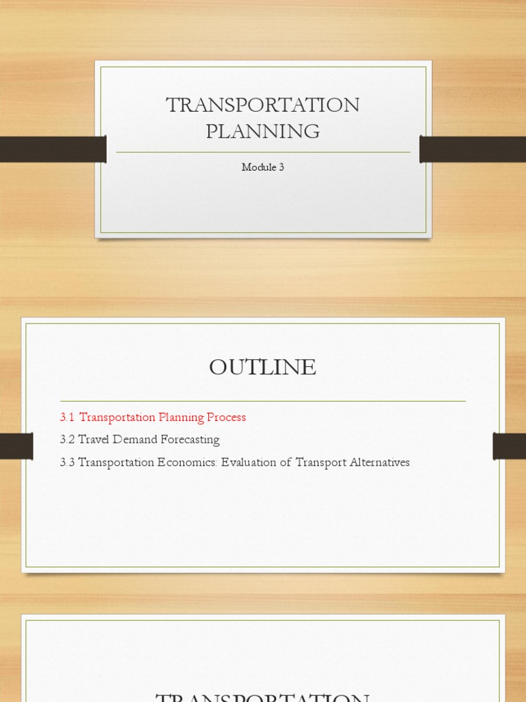Transportation Planning Process | PDF | Business | Planning