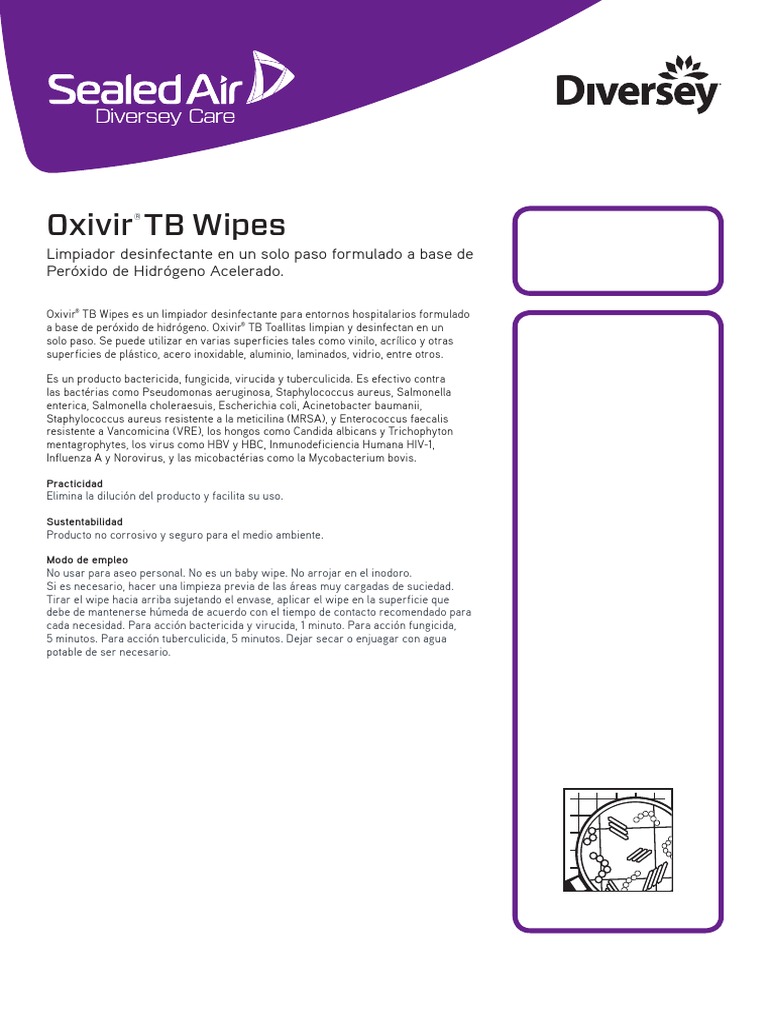 2 - Oxivir TB Wipes Ficha Tecnica | PDF | Especialidades Medicas ...