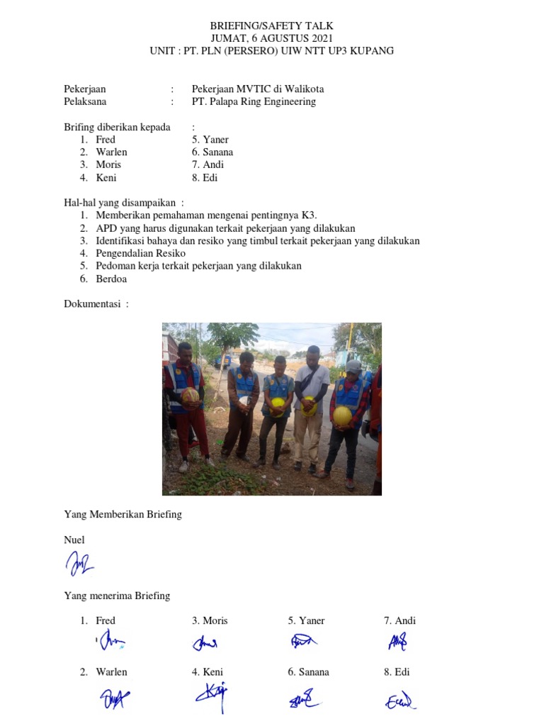 Briefing 6 Ags 2021 | PDF