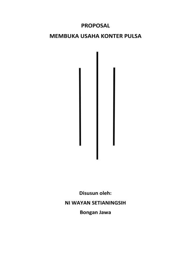 Contoh Proposal Tentang Counter Pulsa | PDF