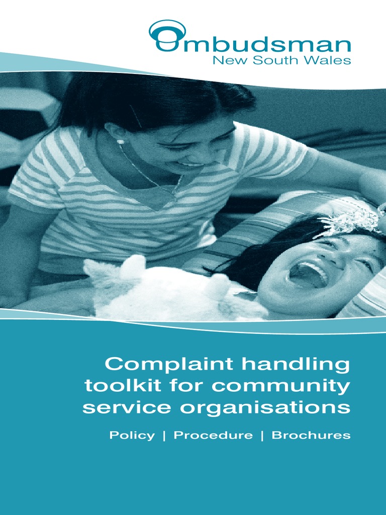 Complaint Handling Toolkit For Community Service Organisations | PDF ...