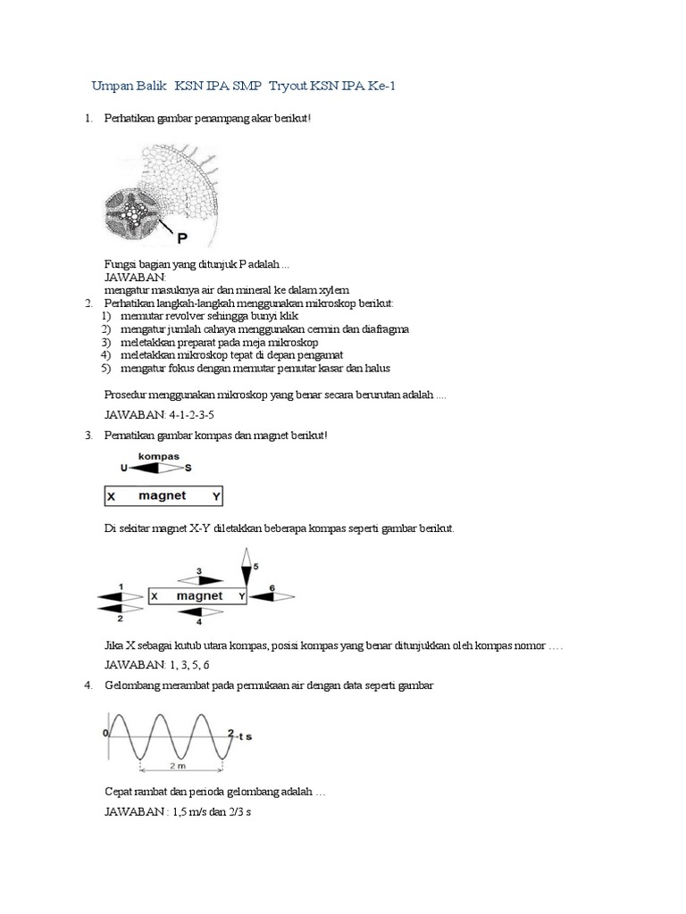 Soal To1 Un Ipa | PDF