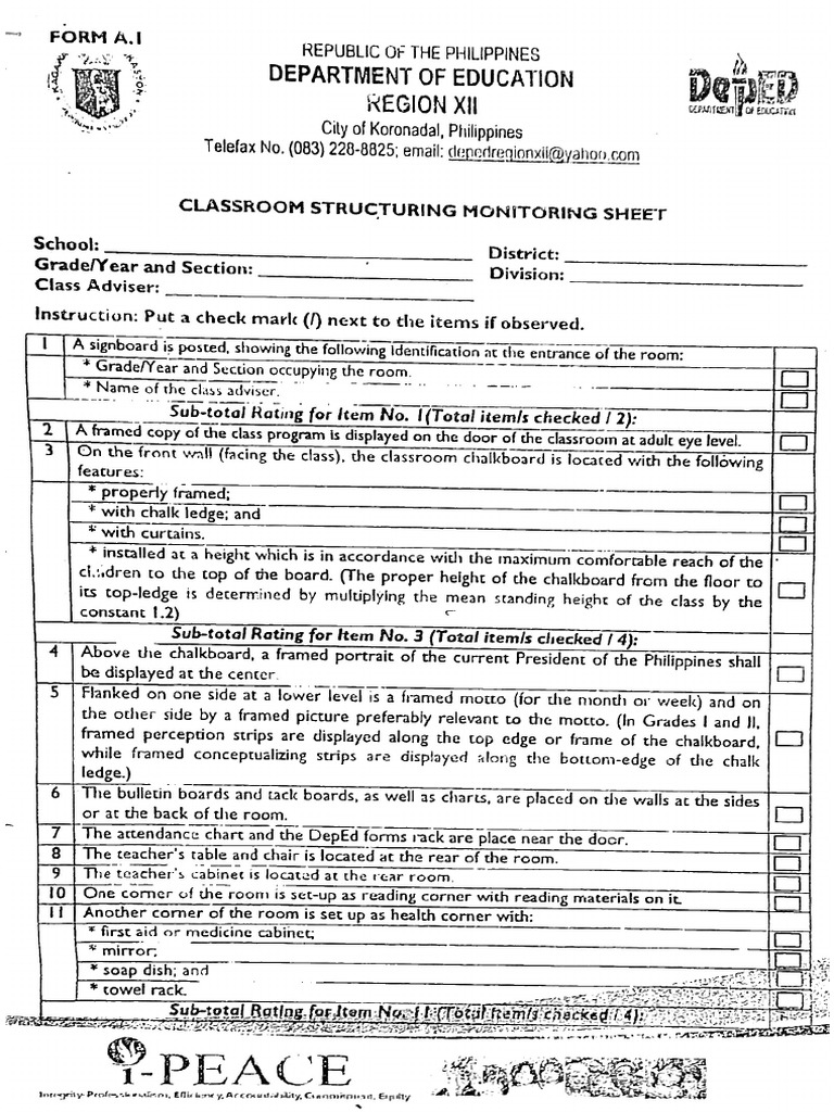 Classroom Structuring | PDF