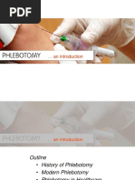 History of Phlebotomy and Modern Phlebotomy | PDF | Infection | Medicine