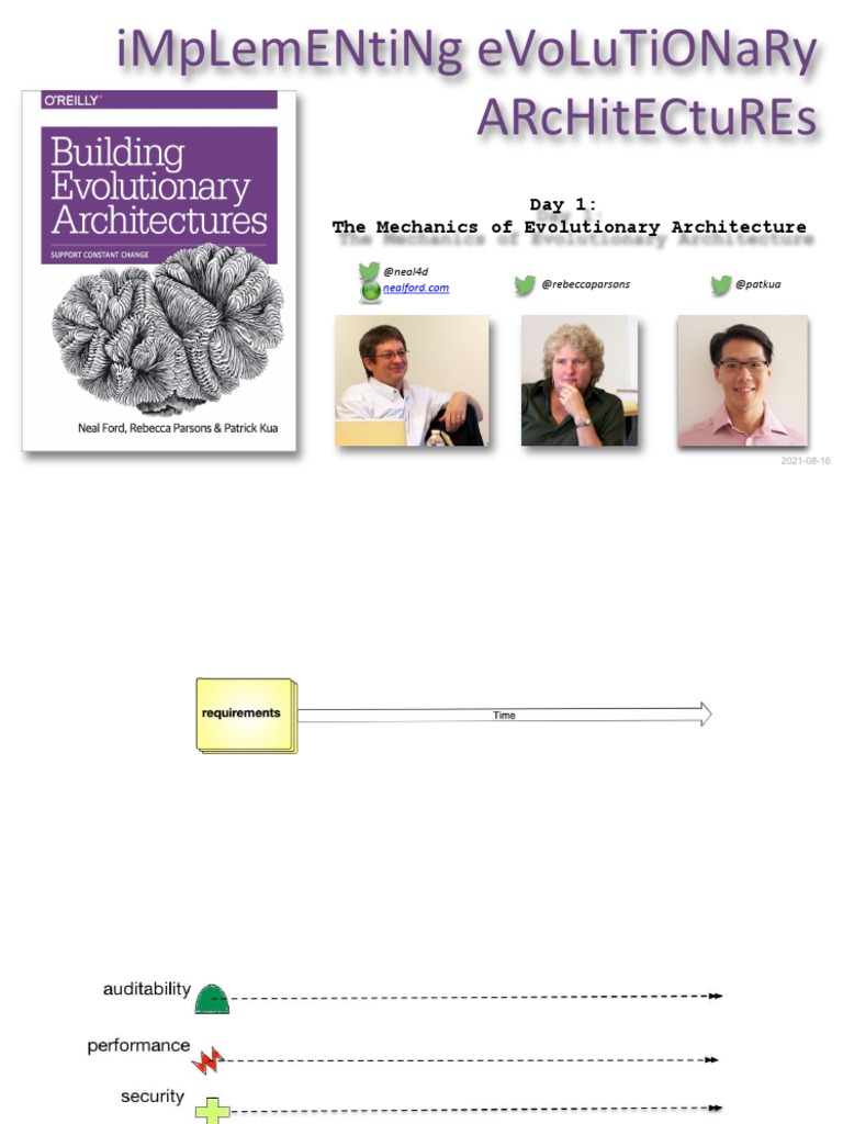 Evolutionary Architectures Day 1 81621 | PDF | Reliability Engineering ...