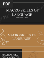 Understanding the 5 Macro Skills | PDF | Communication | Language ...