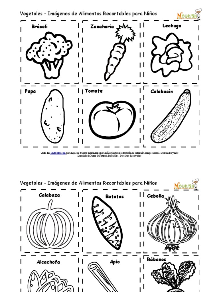 Rompecabezas de Verduras para Niños | PDF