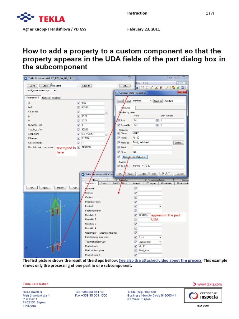 How To Add Property To A Custom Component and To UDAs | PDF ...