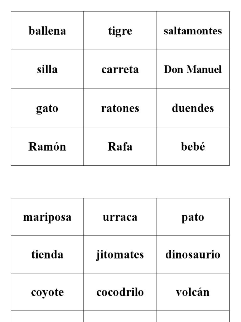 Memorama 1 Primero Niños | PDF