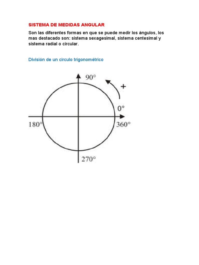 Sistema de Medidas Angular | PDF