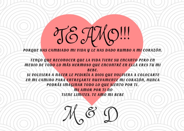 Te Amo | PDF