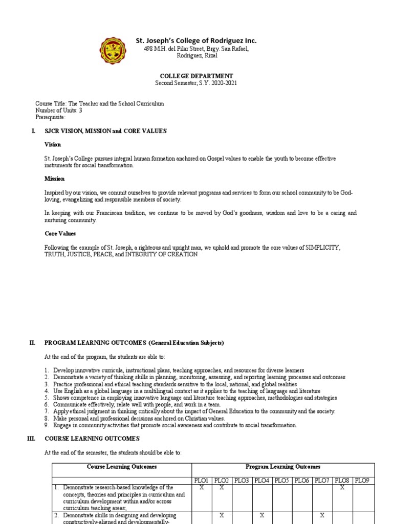 OBE in The Teacher and The School Curriculum | PDF | Curriculum | Learning