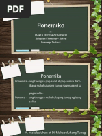 Ponemiko at Ponetikong Mga Tunog 1 | PDF