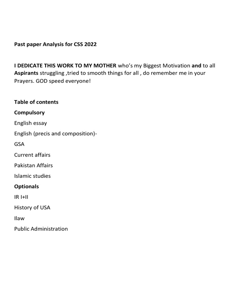 CSS 2022 Past Paper Analysis | PDF | Earth | Atmosphere Of Earth