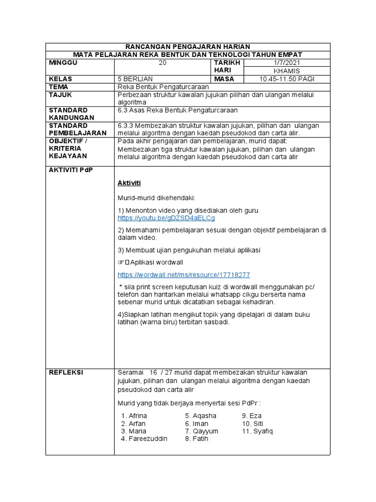 RPH RBT T5 M20 & 21 | PDF