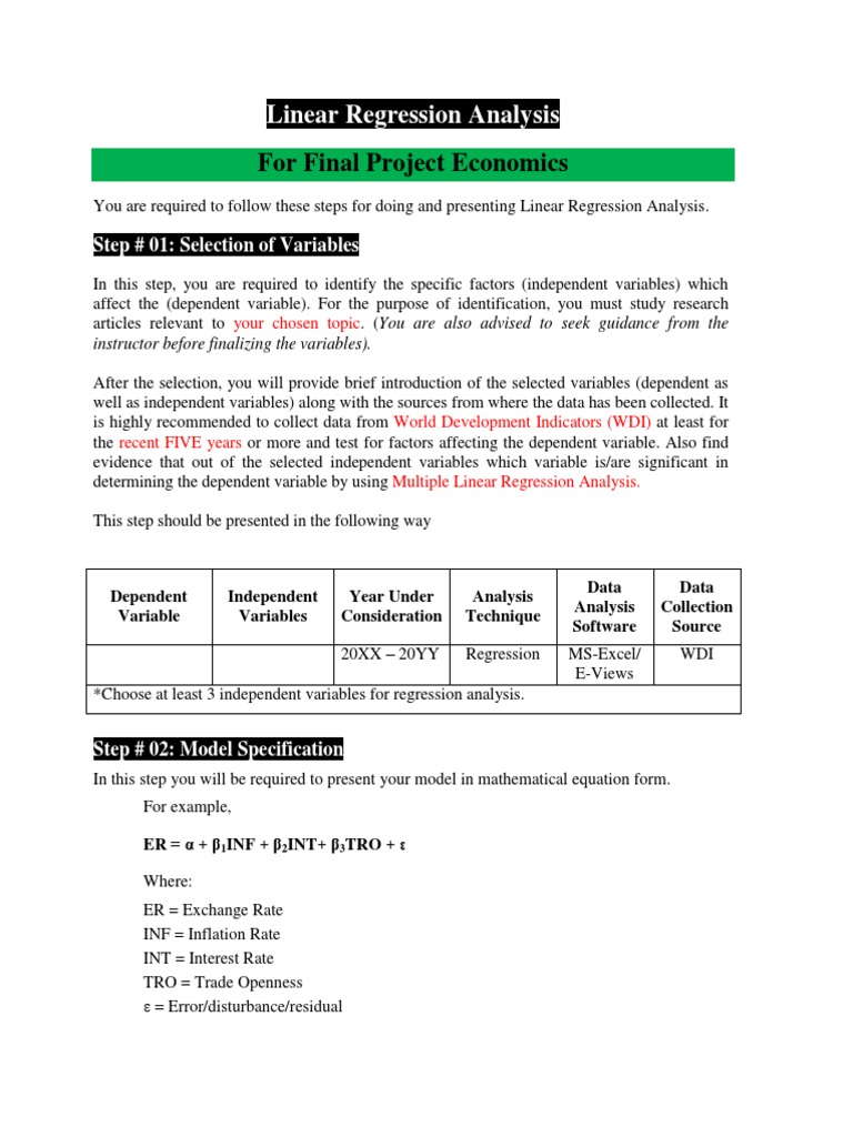 Linear Regression Analysis | PDF | Regression Analysis | Errors And ...
