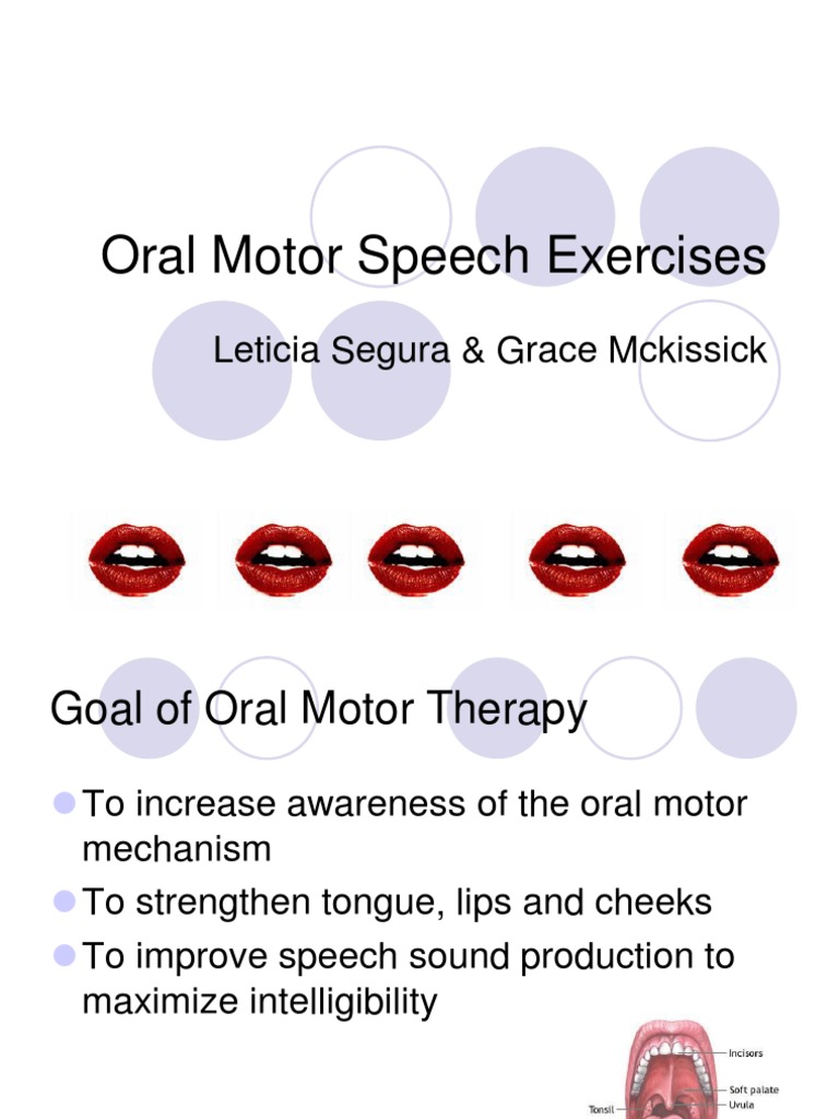 Oral Motor Exercises for Speech Therapy | PDF | Tongue | Mouth