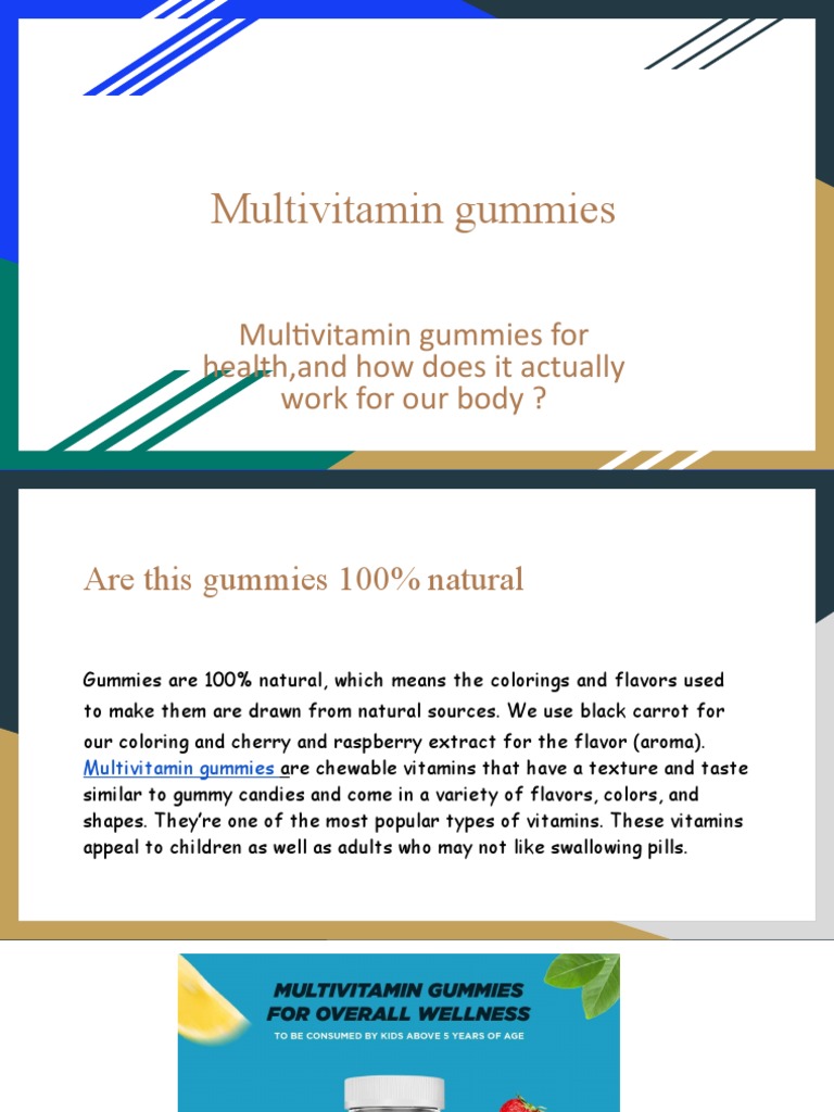 Multivitamin Gummies For Health, and How Does It Actually Work For Our ...