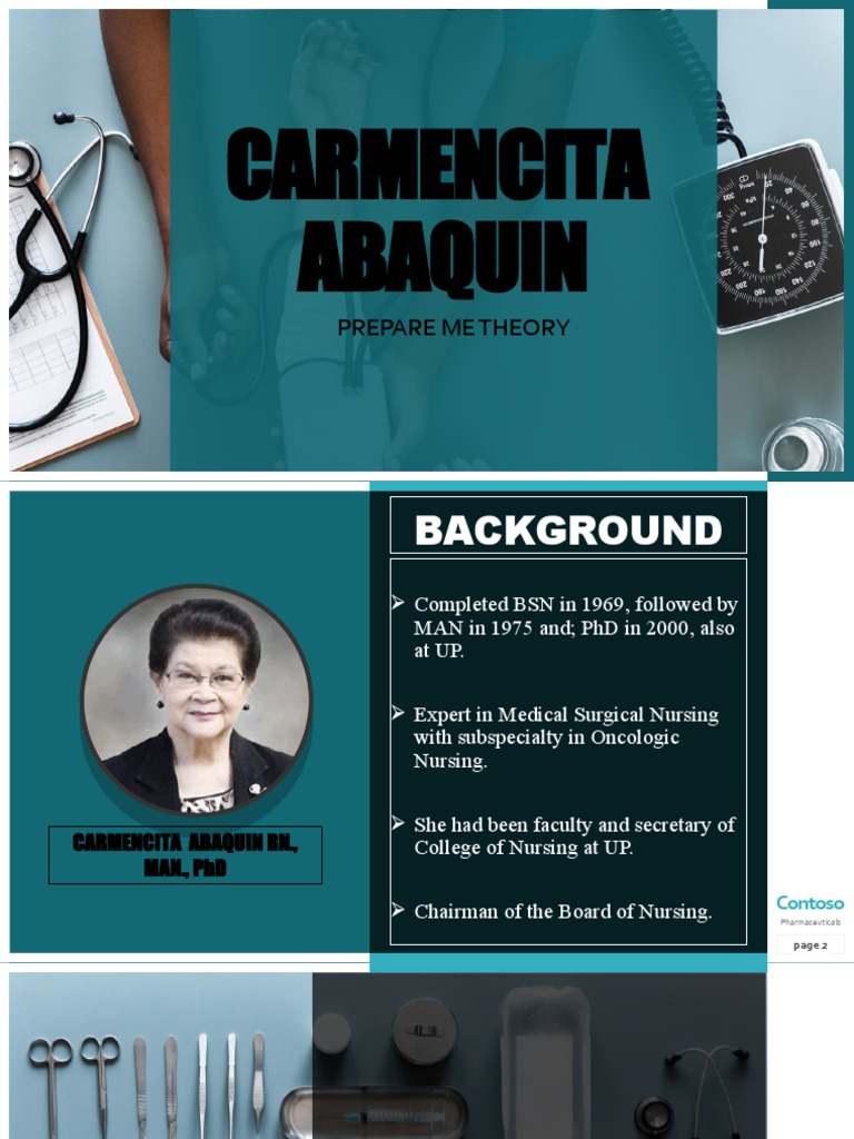 Carmencita Abaquin: Prepare Me Theory | PDF | Nursing | Health Care