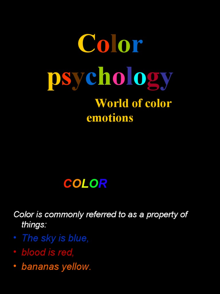 Color Psychology | PDF | Color | Neuroscience
