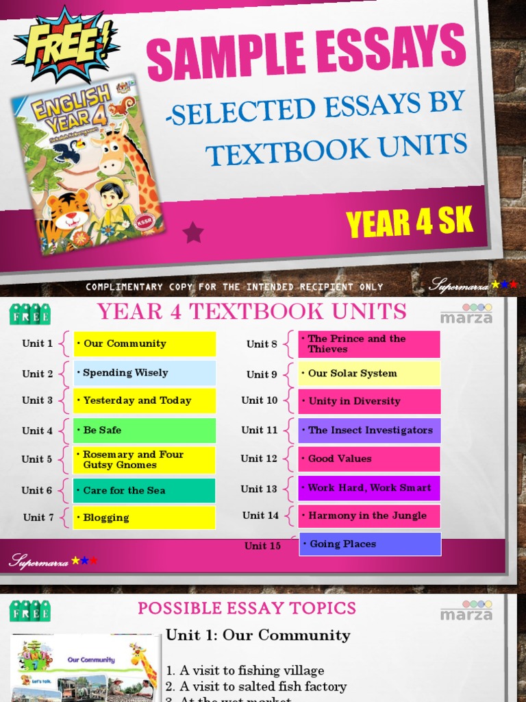 Year 4 Module Sample Essays Textbook | PDF | Unidentified Flying Object