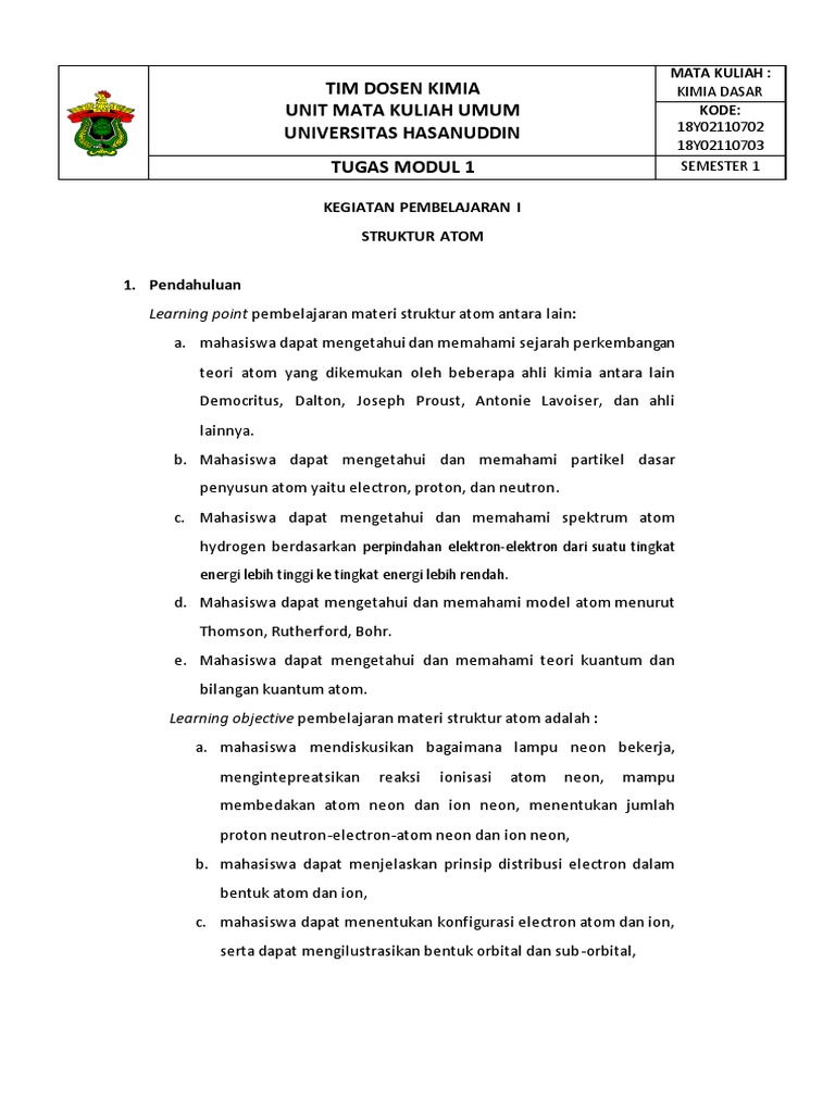 Tugas Modul KD Tutorial 1 | PDF