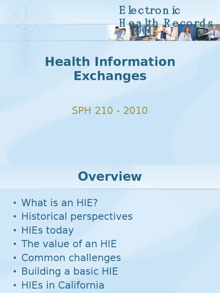 Understanding Health Information Exchanges | PDF | Electronic Health ...