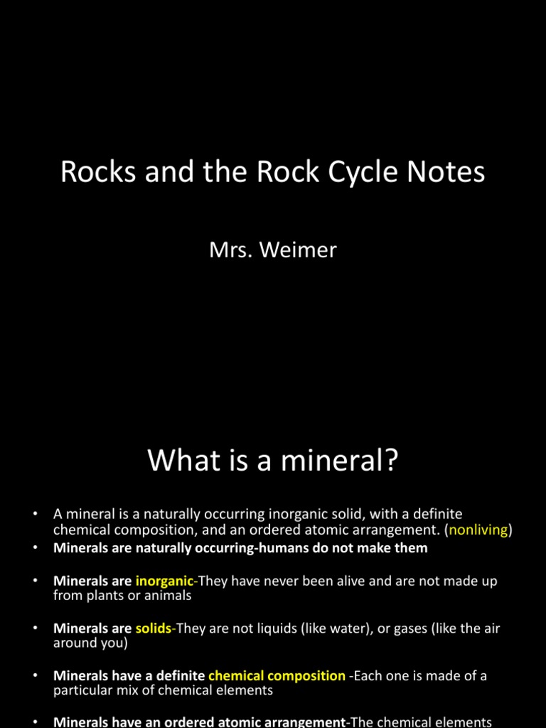 Rocks and the Rock Cycle Overview | PDF | Sedimentary Rock | Rock (Geology)