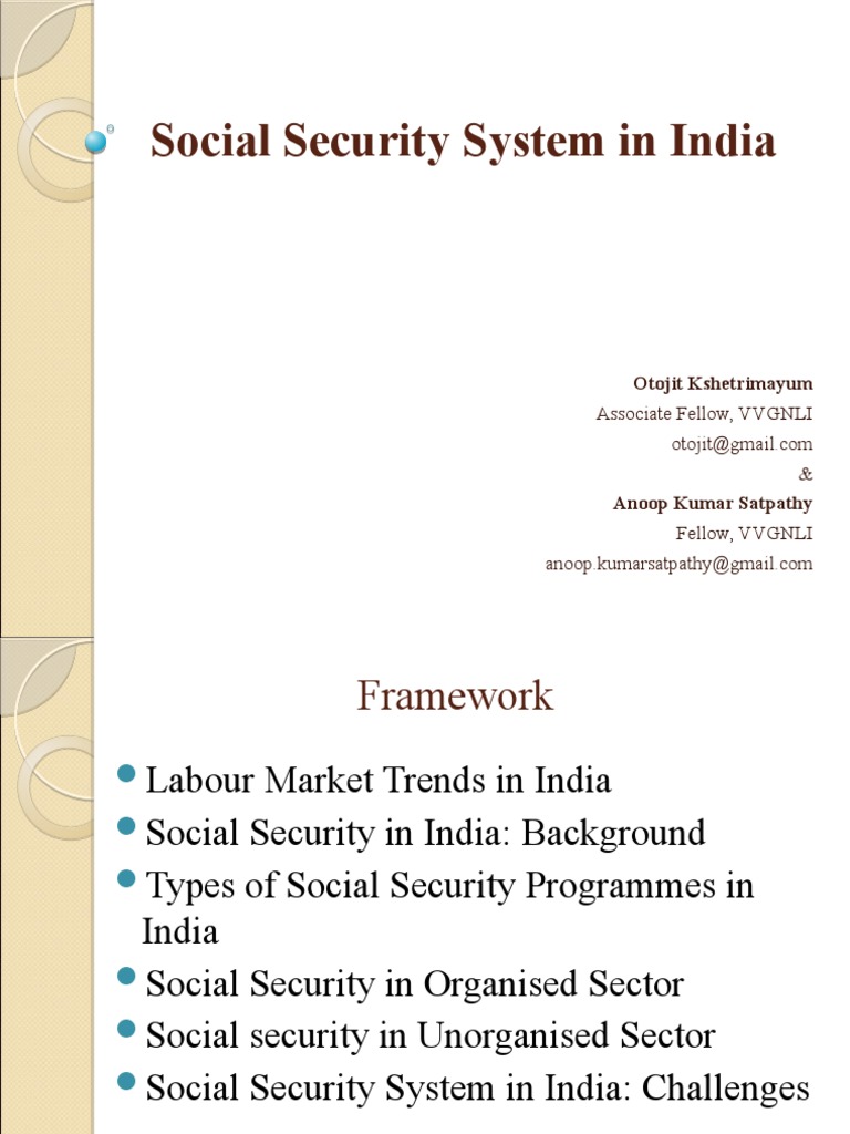 Overview of India's Social Security System | PDF | Welfare | Pension