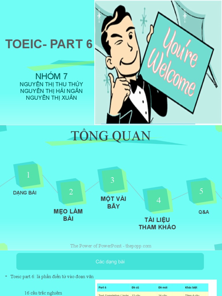 TOEIC PART6 (Nhóm 7) | PDF