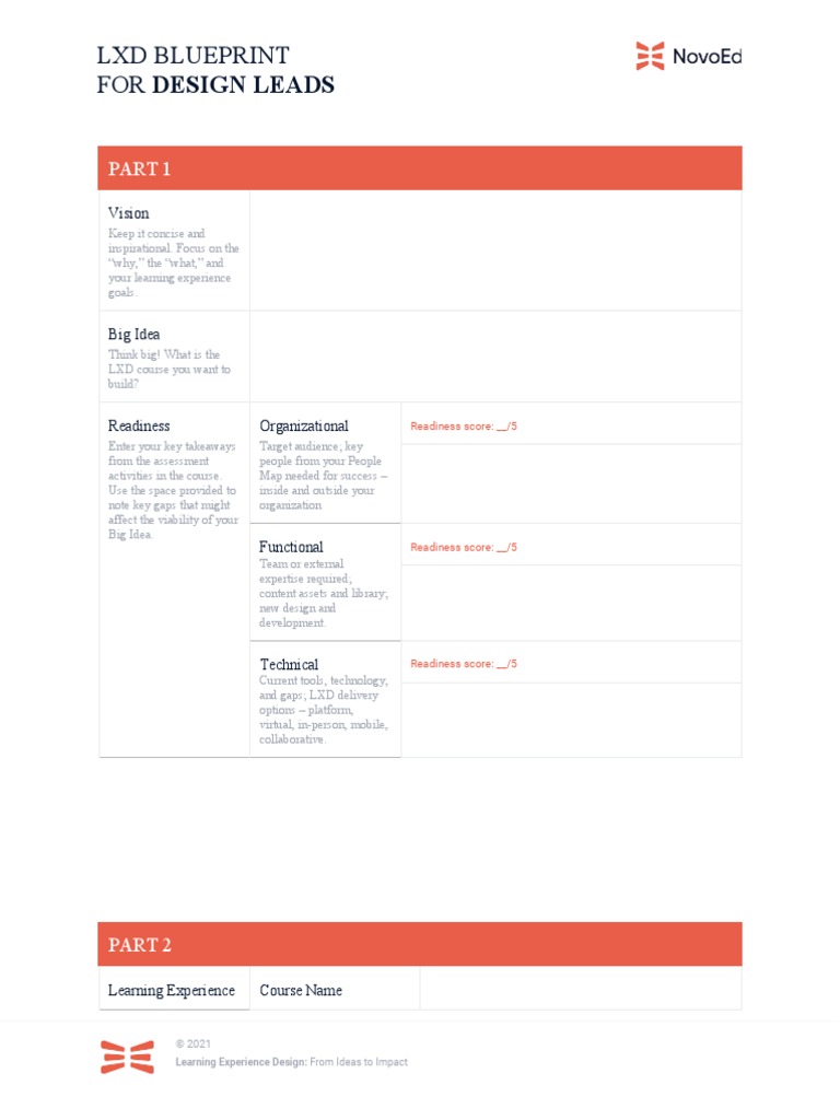 LXD Blueprint For Design Leads | PDF | Educational Technology | Learning
