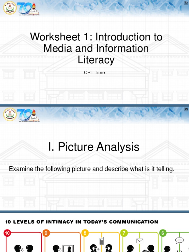 Worksheet 1 Introduction To Media and Information Literacy | PDF ...