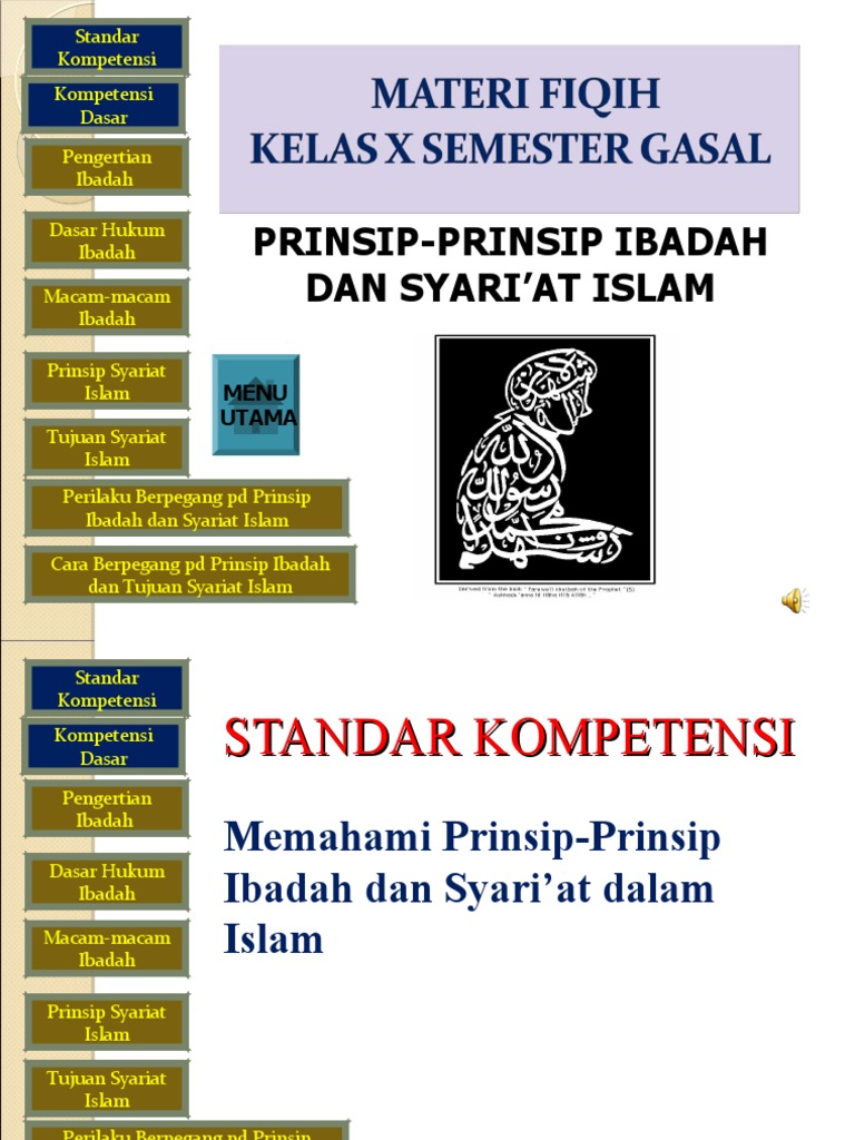 Bab 1 (Prinsip Ibadah Dan Syariat Islam) | PDF | Agama & Spiritualitas