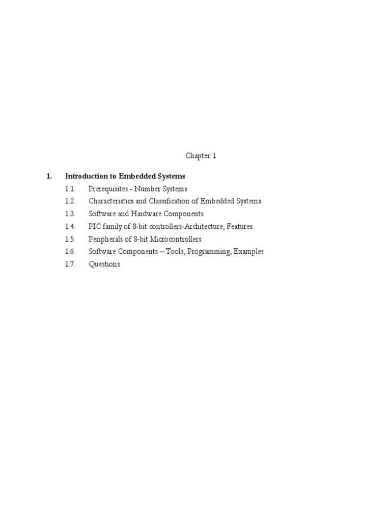 Introduction To Embedded Systems | Download Free PDF | Embedded System | Microcontroller