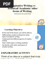Creative Writing Techniques Guide | PDF | Senses | Mental Image