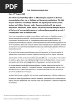 Communique Template and Instructions | PDF