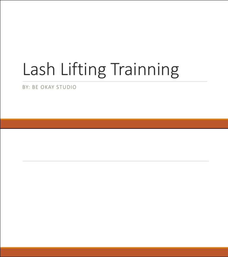 Lash Lifting | PDF