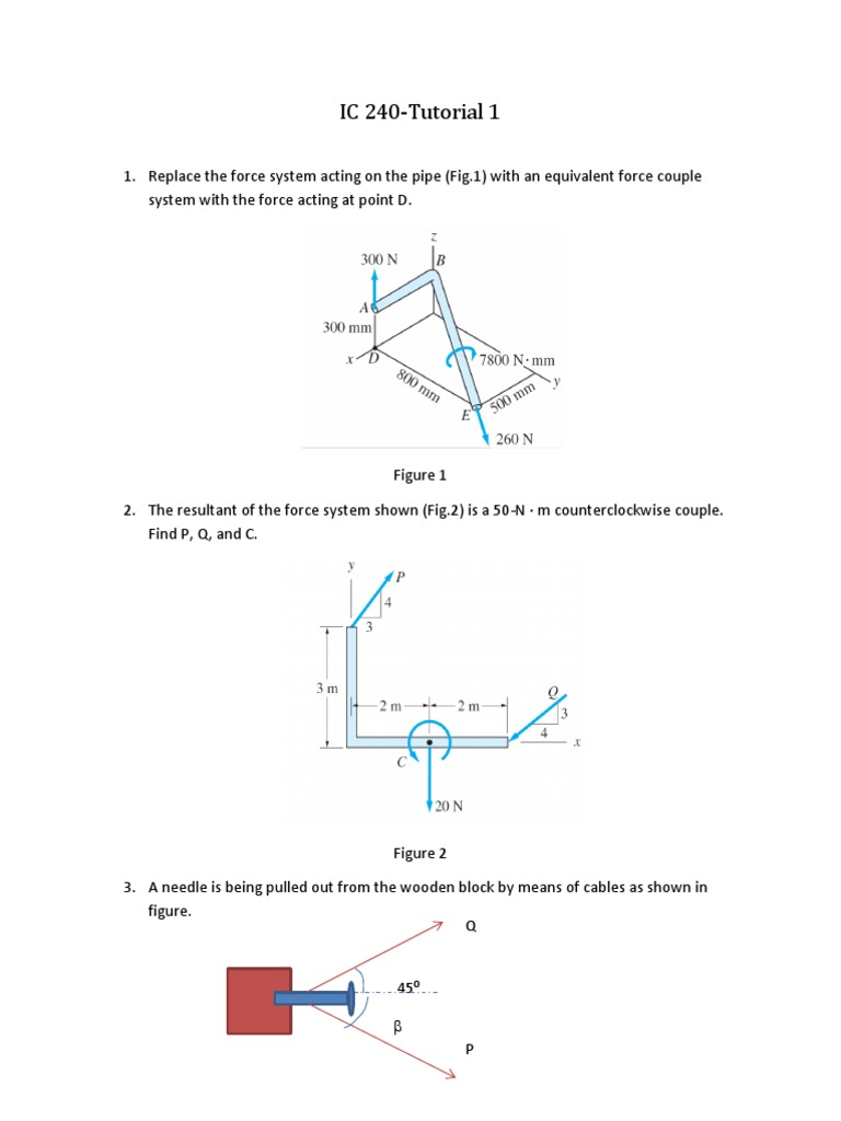 IC 240-Tutorial 1 | PDF | Technology & Engineering