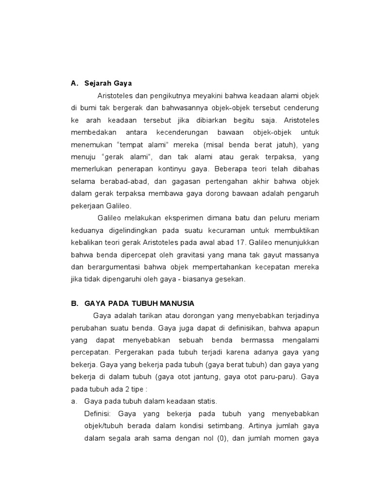 Besaran Vektor Dan Gaya Pada Tubuh Manusia (FIX EDIT ACC) | PDF