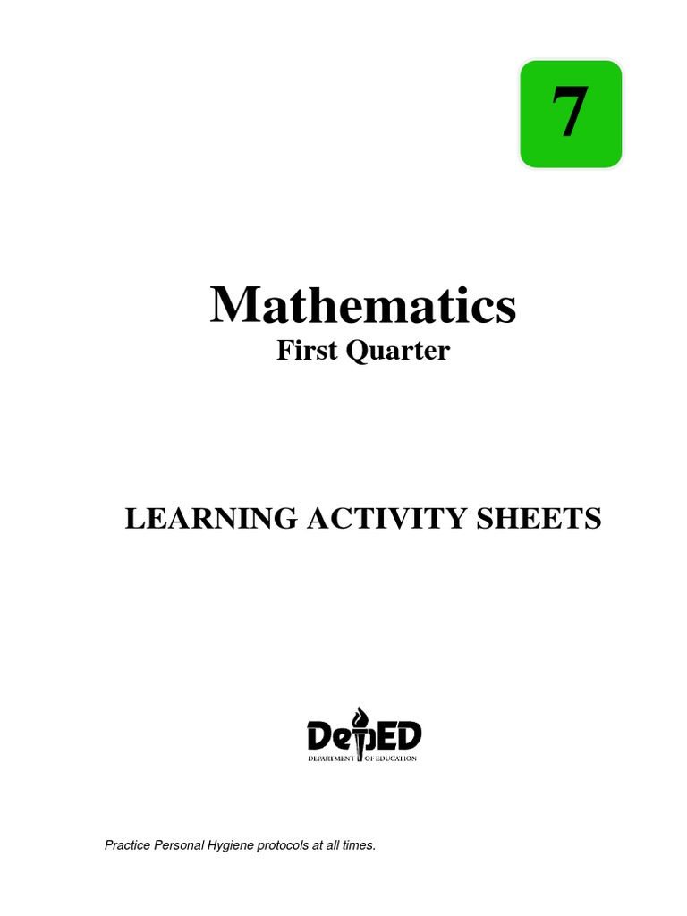 Grade 7 Q1 Mathematics Final | PDF | Numbers | Real Number