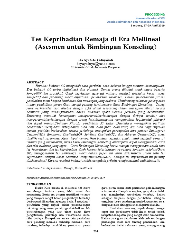 Karakter Remaja | PDF