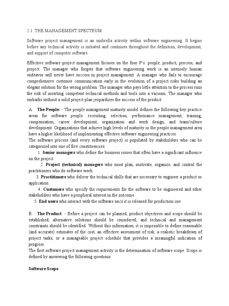 Chap 2 Software Project Management | PDF | Risk | Risk Management
