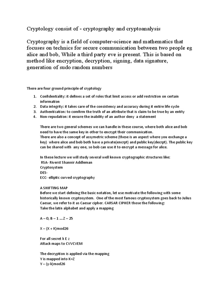 Cryptology MIS 412 | PDF | Cryptography | Encryption